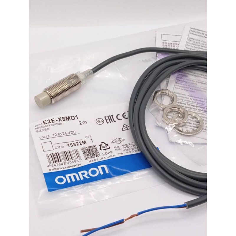 ร้านแนะนำ! E2E-X8MD1 Proximity Sensor Omron 2M 12-24vdc 2สาย | Shopee Thailand