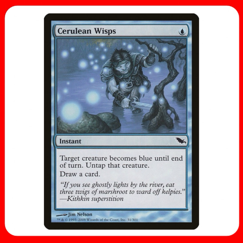[MTG] Cerulean Wisps [SHM] [BLUE] [COMMON] [NORMAL] [ENG] (การ์ดเมจิค ...