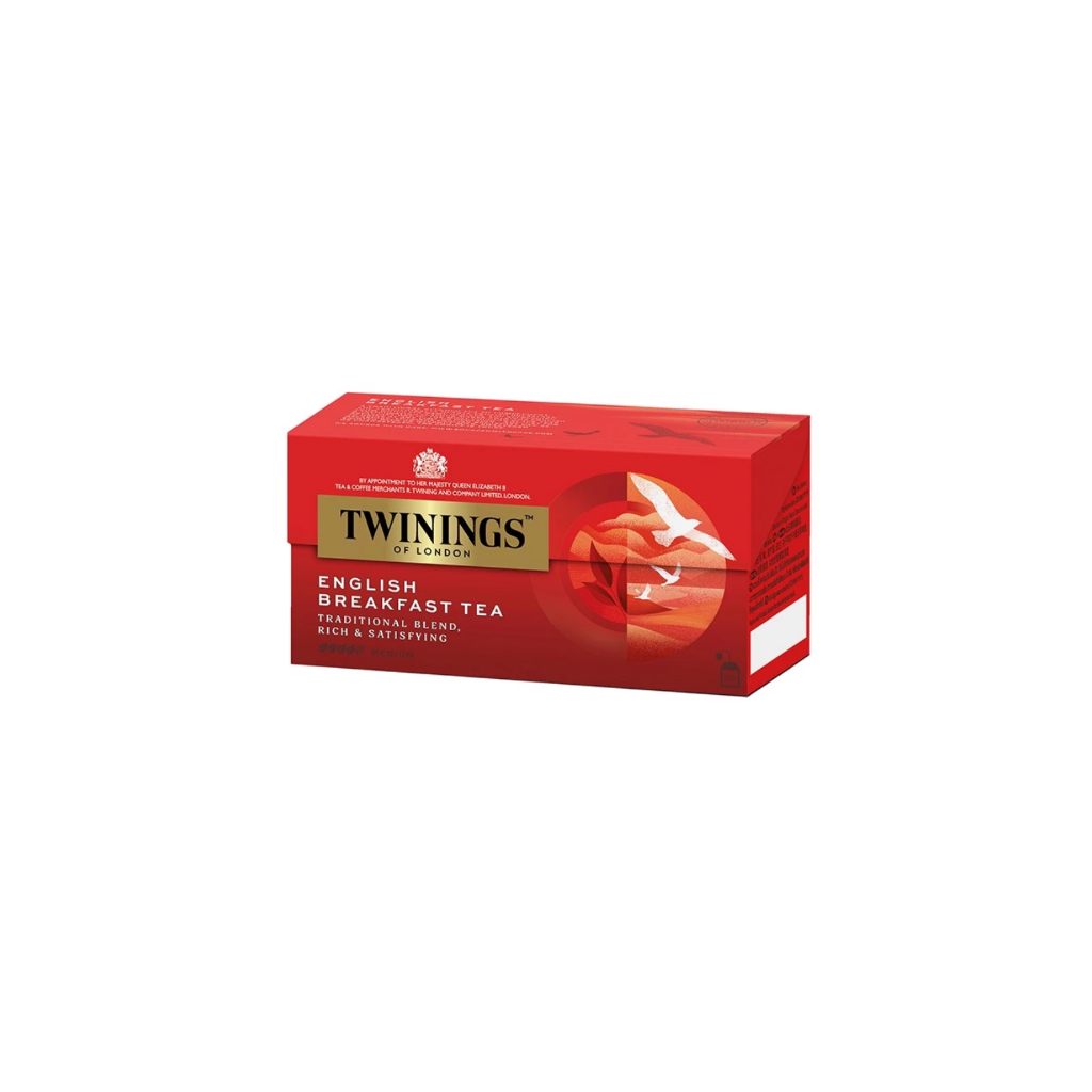 Twinings English Breakfast Tea ทไวนิงส์ ชาสีอำพันสว่าง อิงลิช เบรกฟาสต์ ...