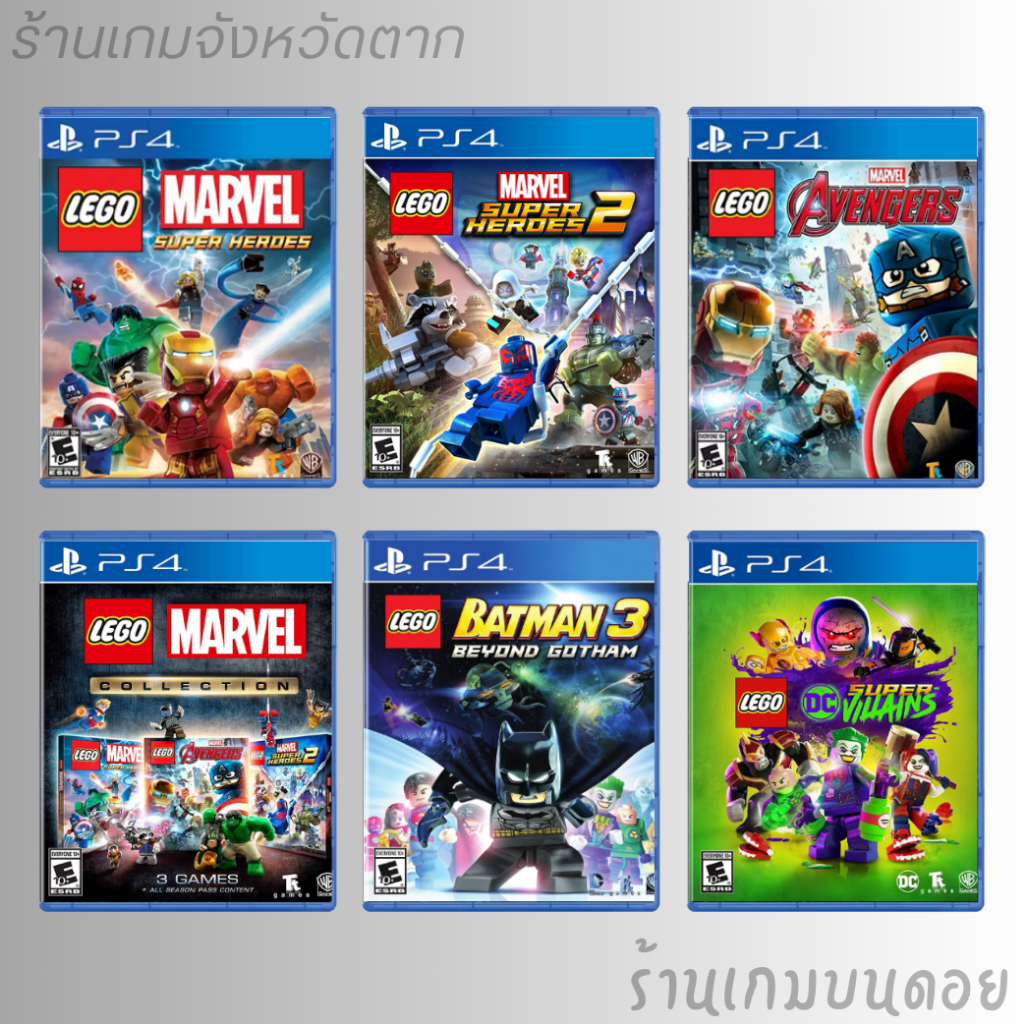 แผ่นเกม PS4 : PS4 LEGO เกมเลโก้ Marvel Super Heroes/Marvel's Avengers ...