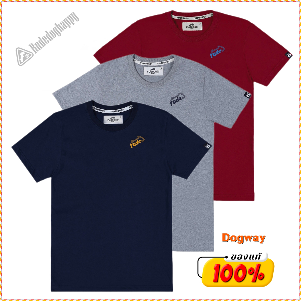 Rudedog เสื้อยืดรุ่น Dogway-Flowing ของแท้100% | Shopee Thailand