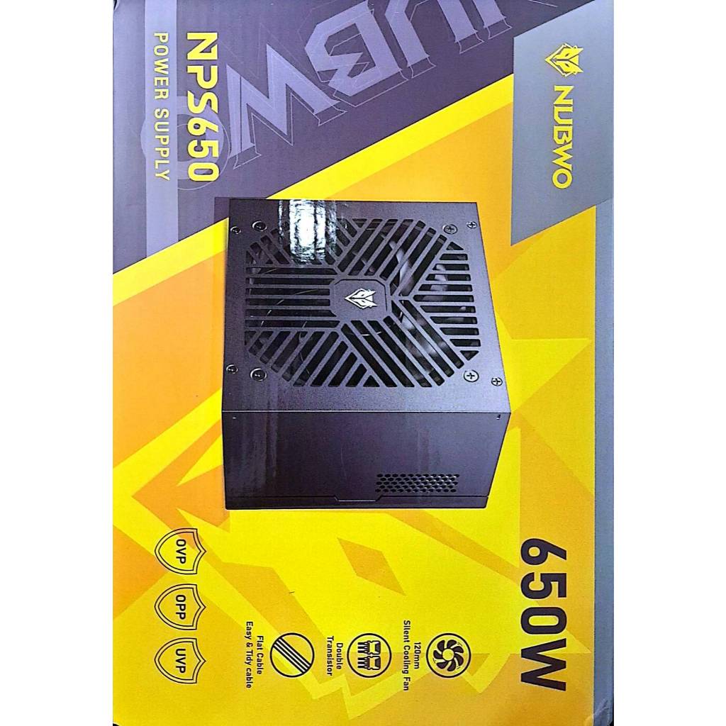 ⚡️มีส่งด่วน สินค้าใหม่ Power 650w nubwo NPS650- Black / white (24pin) X1)(4+4 pin) x2) (P6+2 Pin ...