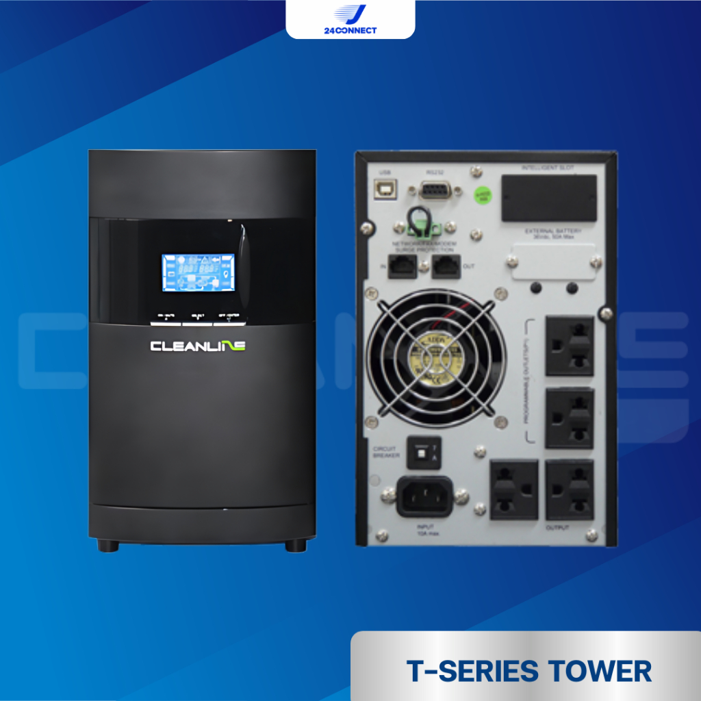 เครื่องสำรองไฟฟ้า Cleanline UPS T-Series รุ่น T-1000, T-1000(B2), T ...