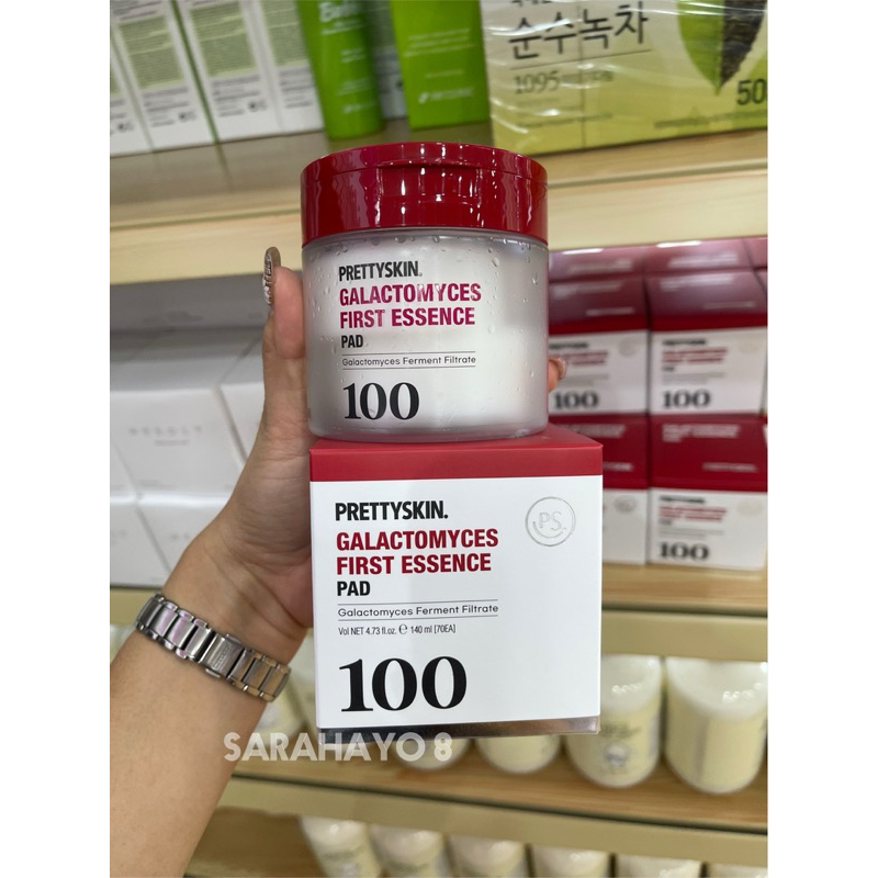 PS.PRETTYSKIN Galactomyces 96% First Essence Double-sided Soothing Essence Pad for Calming 70 ...