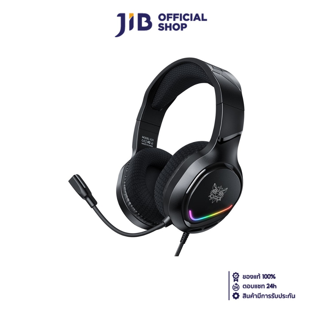 HEADSET (หูฟัง) ONIKUMA X31 RGB 3.5MM (BLACK) | Shopee Thailand