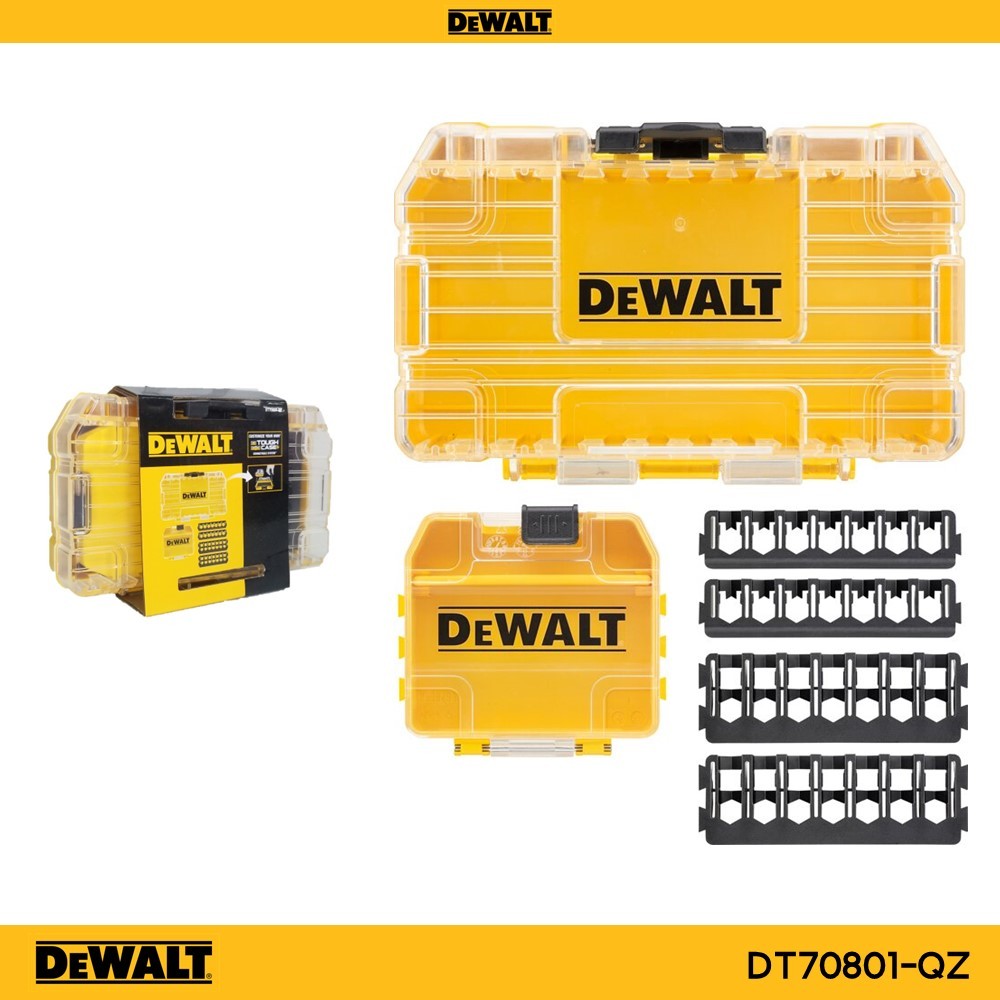 DEWALT กล่องอุปกรณ์ ขนาดกลาง รุ่น DT70801-QZ ช่องใส่ สำหรับ กล่อง TOUGH ...