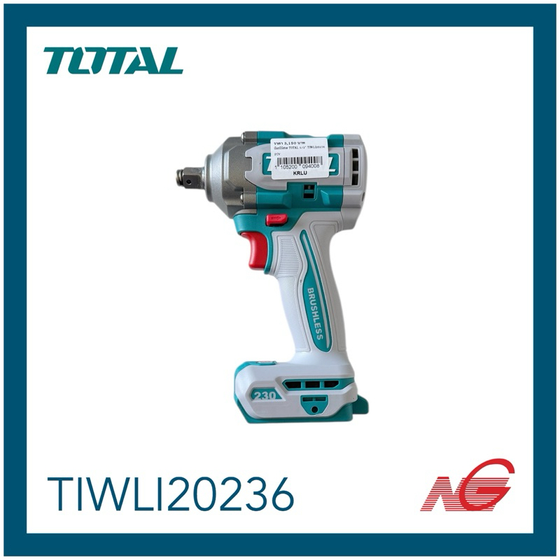 TOTAL โททอล บล็อก + ไขควงกระแทก ไร้สาย 1/2 นิ้ว 20V รุ่น TIWLI20236 | Shopee Thailand