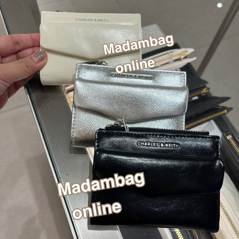 CHARLES & KEITH Rachel Top Zip Wallet กระเป๋าสตางค์ใบสั้น | Shopee Thailand