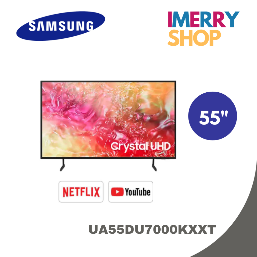 Samsung 55" Crystal UHD DU7000 4K Tizen OS Smart TV (2024 ...