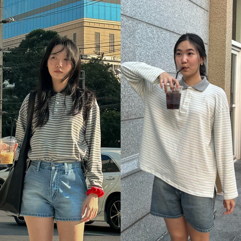 Rei Polo🏉 เสื้อโปโลแขนยาว (beamed.bkk) | Shopee Thailand