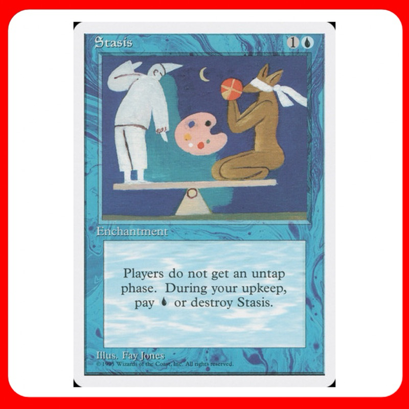 [MTG] Stasis [4E] [BLUE] [RARE] [NORMAL] [ENG] (การ์ดเมจิค / Magic the ...