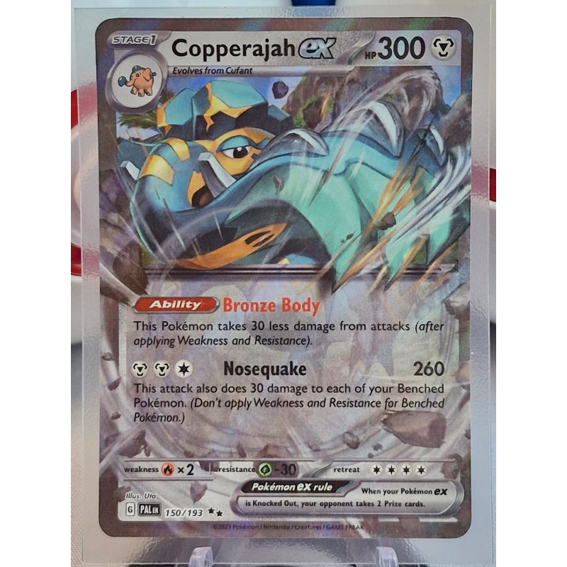 Copperajah EX 150/193 Pokemon card SV Paldea Evolved holo rare | Shopee ...