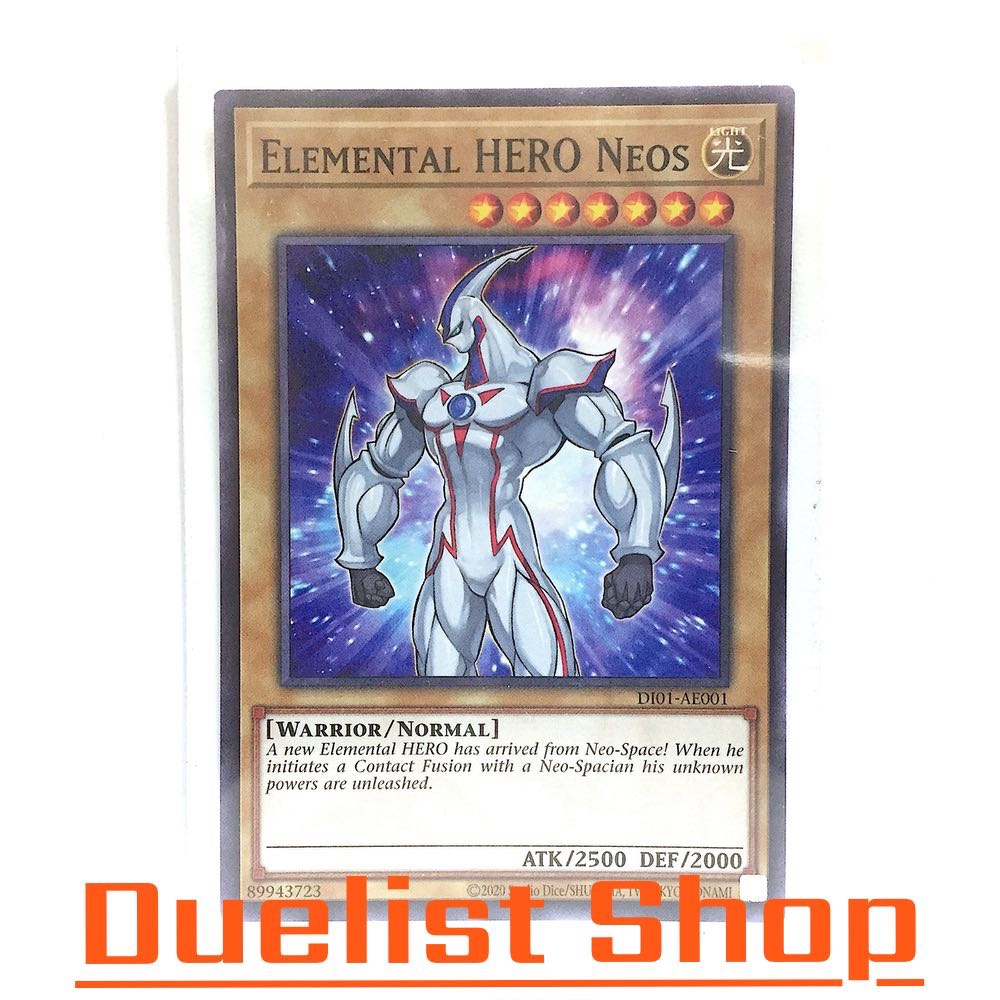 Elemental HERO Neos (N) Monster Light Level7 [Warrior/Normal] ชุด DI01-AE001 การ์ดยูกิโอ (Yu-Gi ...