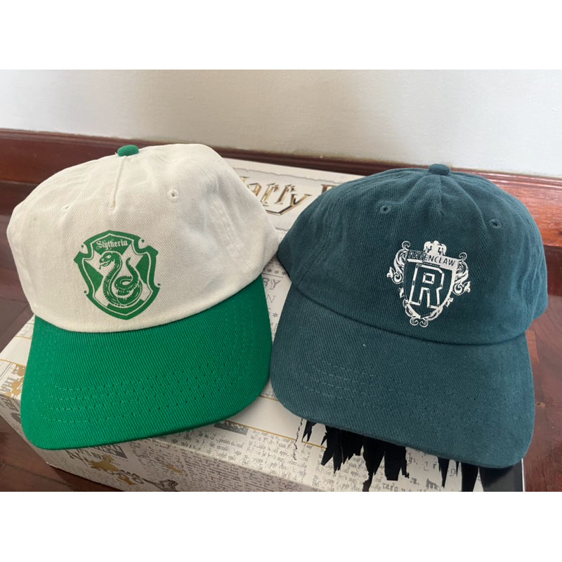 Harry potter hat cap แฮร์รี่พอตเตอร์ หมวก มีลาย ravenclaw กับ slytherin ...