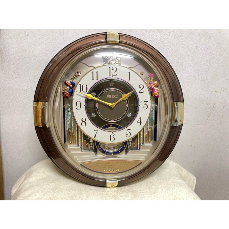 นาฬิกาแขวน Seiko Fantasia RE549G มีเสียงเพลงดังทุกชั่วโมง มือสอง ...