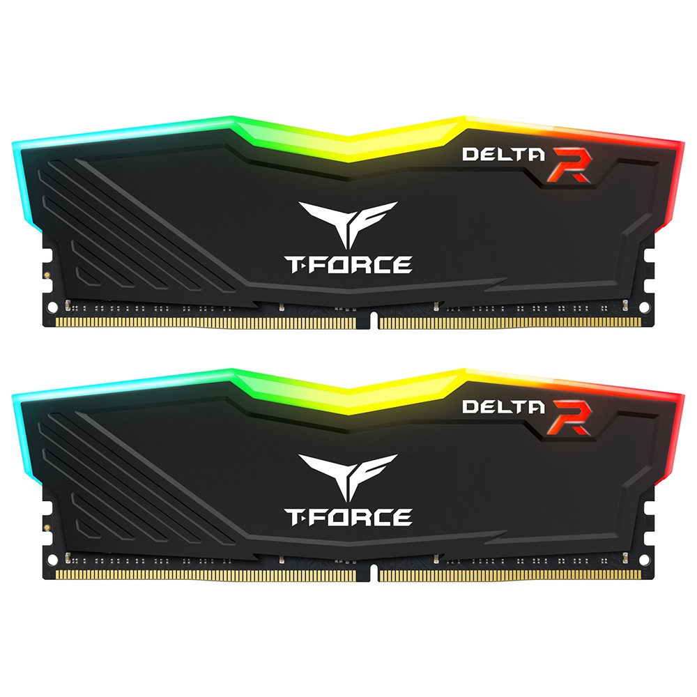แรม RAM DDR4/2400 T-FORCE DELTA RGB (8GBx2) 16GB BUS2400 ประกัน LT ...