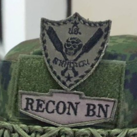 อาร์มลาดตระเวน RECON BN. ปัก เขียว - ดำ | Shopee Thailand