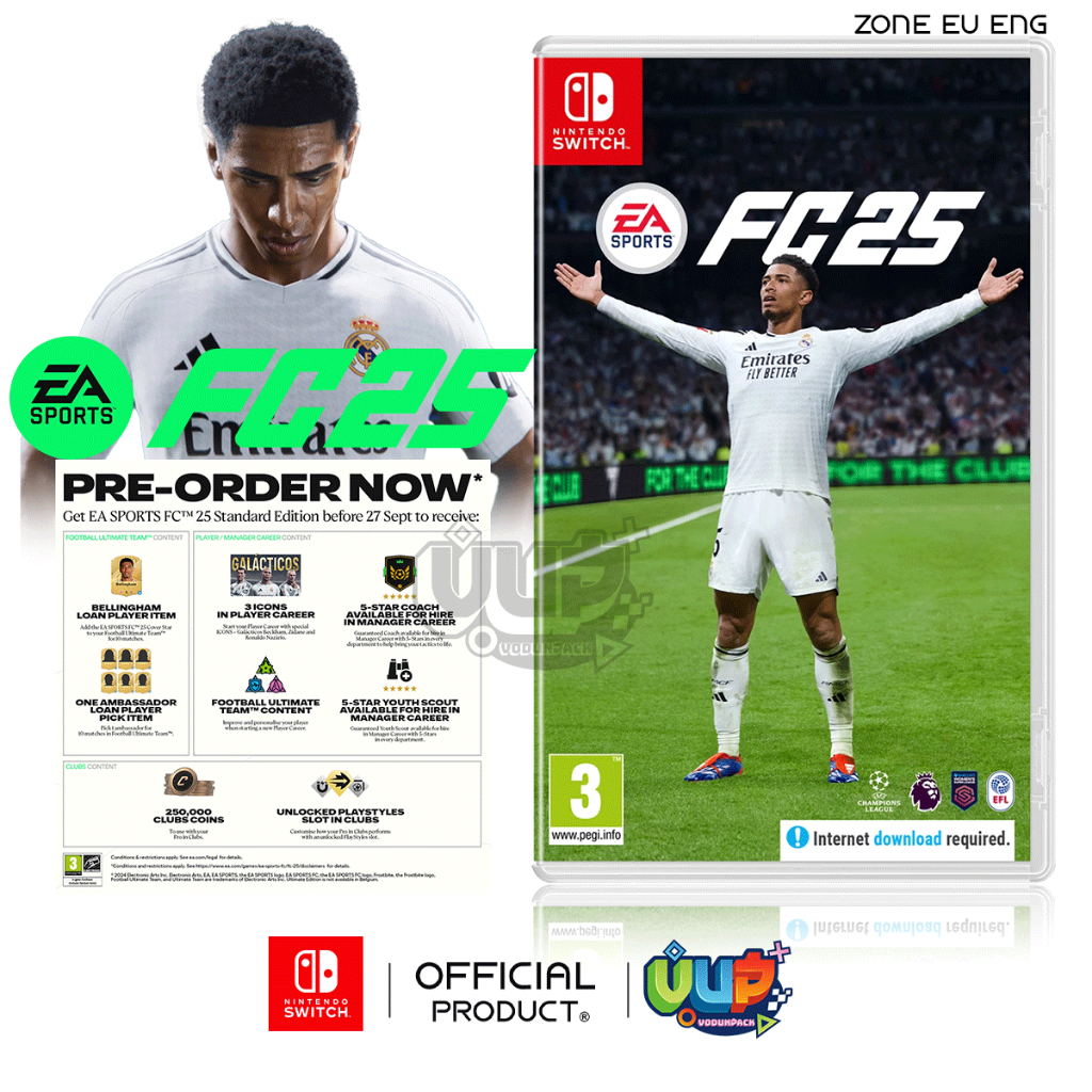 มือ1 พร้อมส่ง Nintendo Switch : EA Sports FC 25 Zone 2 EU ตลับเกม NSW ...