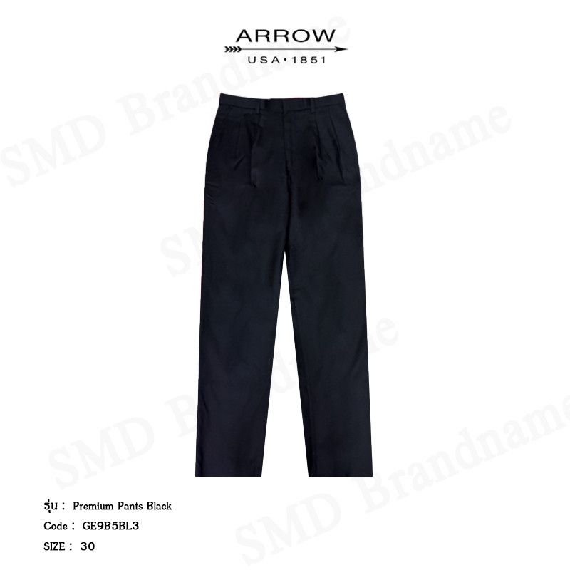 Arrow กางเกงสแล็ค ขายาว ทำงาน รุ่น Premium Pants Black Code: GE9B5BL3 ...