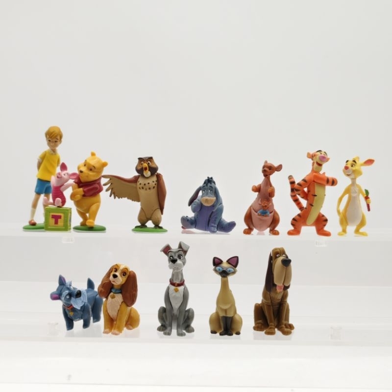 กาชาปองแท้💯 มือ2 Choco Egg Disney Lady and the Tramp Set & Winnie The ...