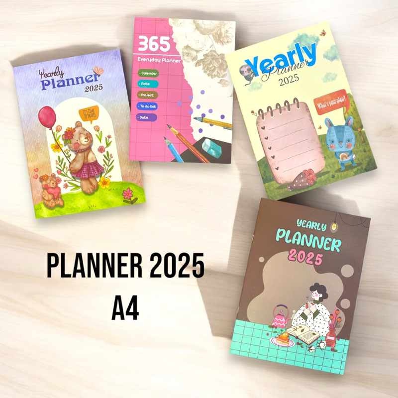 N สมุดปกอ่อน Planner 2025 A4 ขนาด 210x297 มม. 100 แกรม จำนวน 22 แผ่นรวม ...