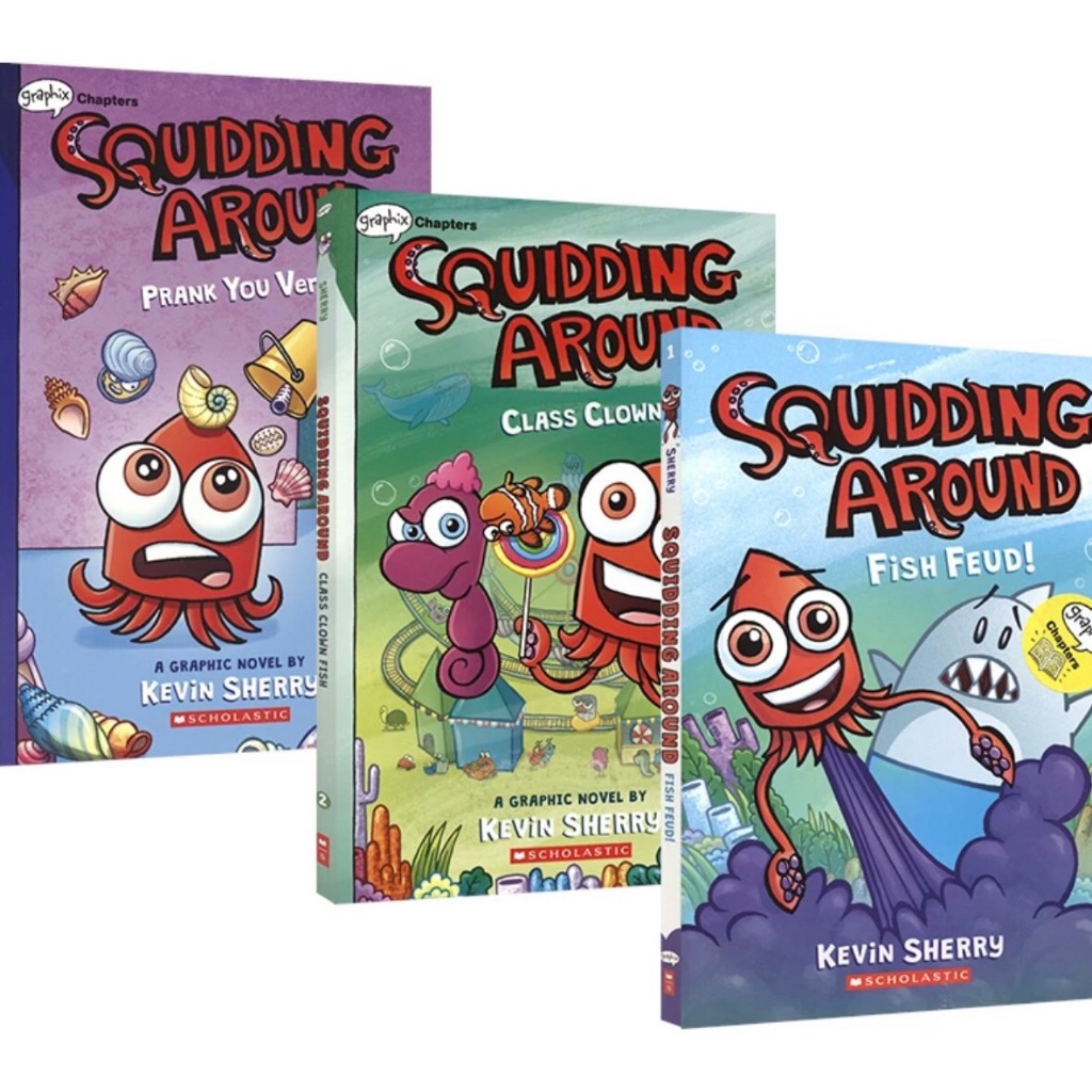 Comics Books Squidding Around ชุด 3 เล่ม พร้อมส่ง การ์ตูนเด็กเล็ก ...