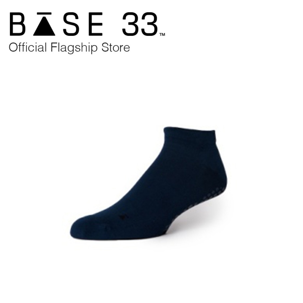 (New Spring 2025) Base33 Grip Low Rise Deep Blue ถุงเท้ากันลื่น สไตล์ผู้ชาย | Shopee Thailand