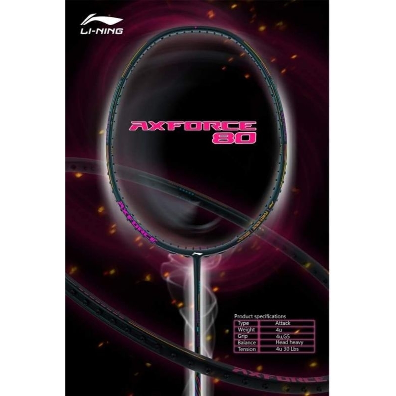 ไม้แบดมินตัน Li-ning รุ่น Axforce 80 4U/5U | Shopee Thailand