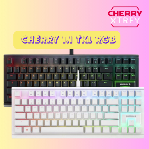 CHERRY KEYBOARD 1.1 TKL RGB BLACK EN ประกัน 2 ปี | Shopee Thailand
