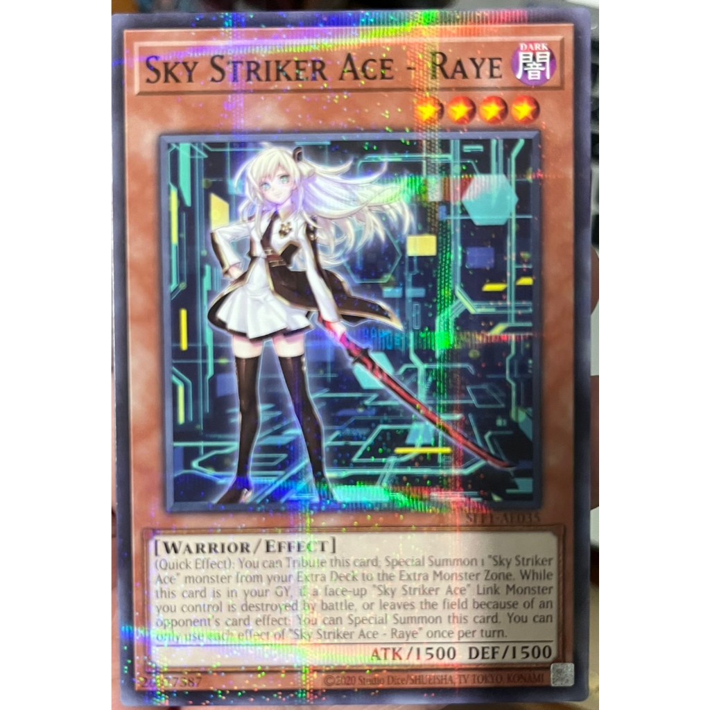 Yugioh Asia-Eng [SLF1-AE035] Sky Striker Ace - Raye (alternate art) (Normal Parallel Rare) การ์ด ...