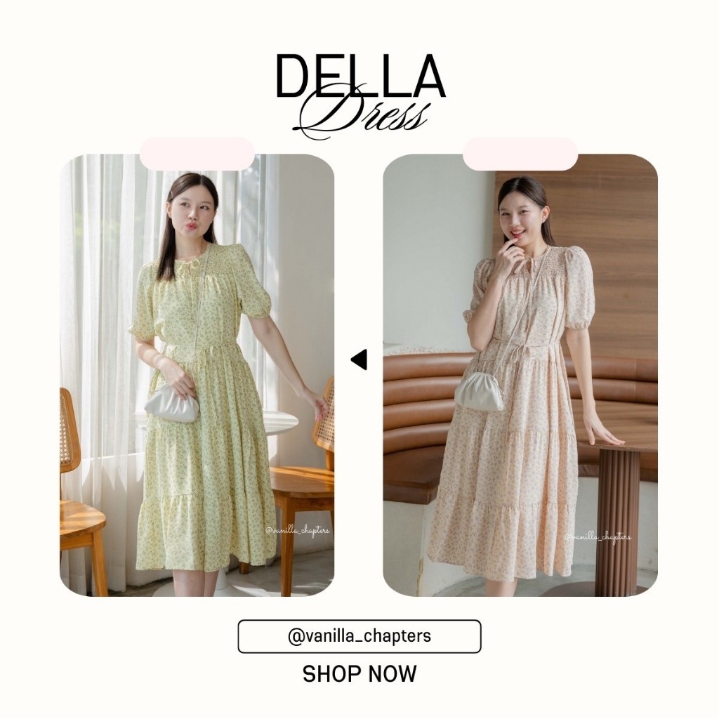 Della dress (vanilla_chapters) | Shopee Thailand