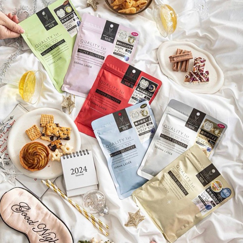 Quality 1st Derma Laser Super VC 100 White Mask - 7 sheets | Shopee ...