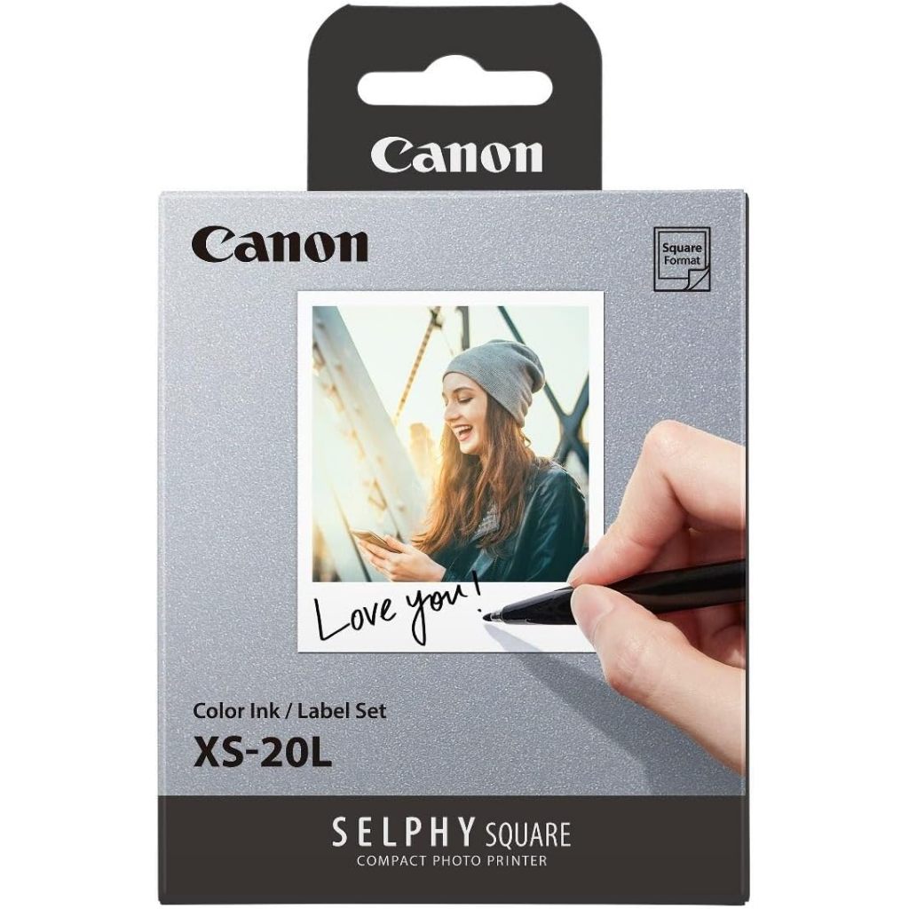 Canon SELPHY SQUARE QX10/QX20 หมึกสี/ชุดสติ๊กเกอร์ XS-20L ญี่ปุ่น ...
