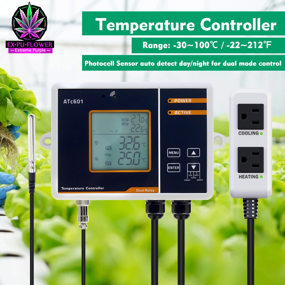 Dual-channel temperature controller/humidity controller ตัวควบคุม ...