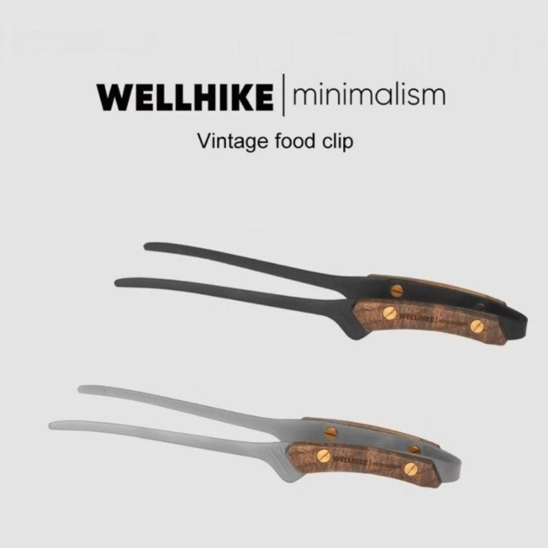Wellhike ที่คีบอาหาร สแตนเลส ด้ามไม้ | Shopee Thailand