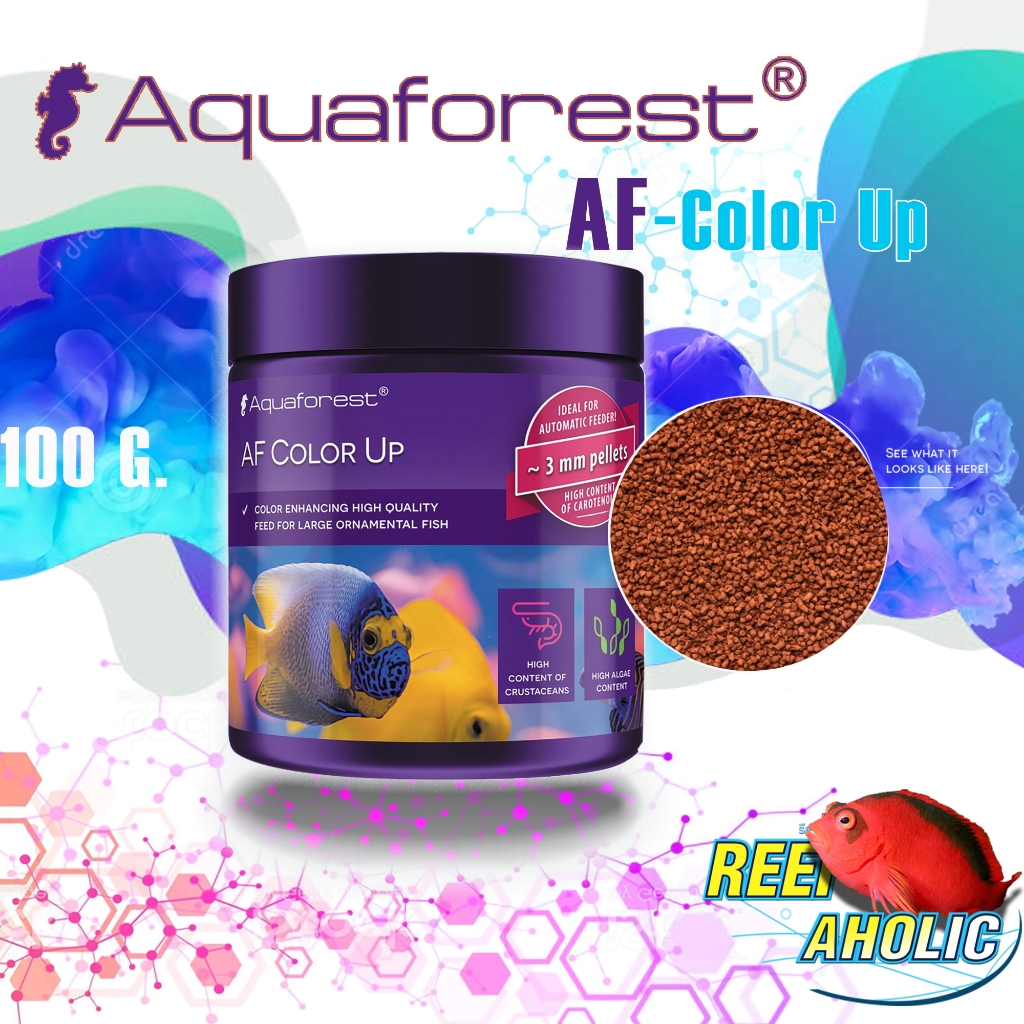 Ra Aquaforest Color Up 100g อาหารปลาที่อัดแน่นด้วยวิตามินหลายสิบชนิด ...