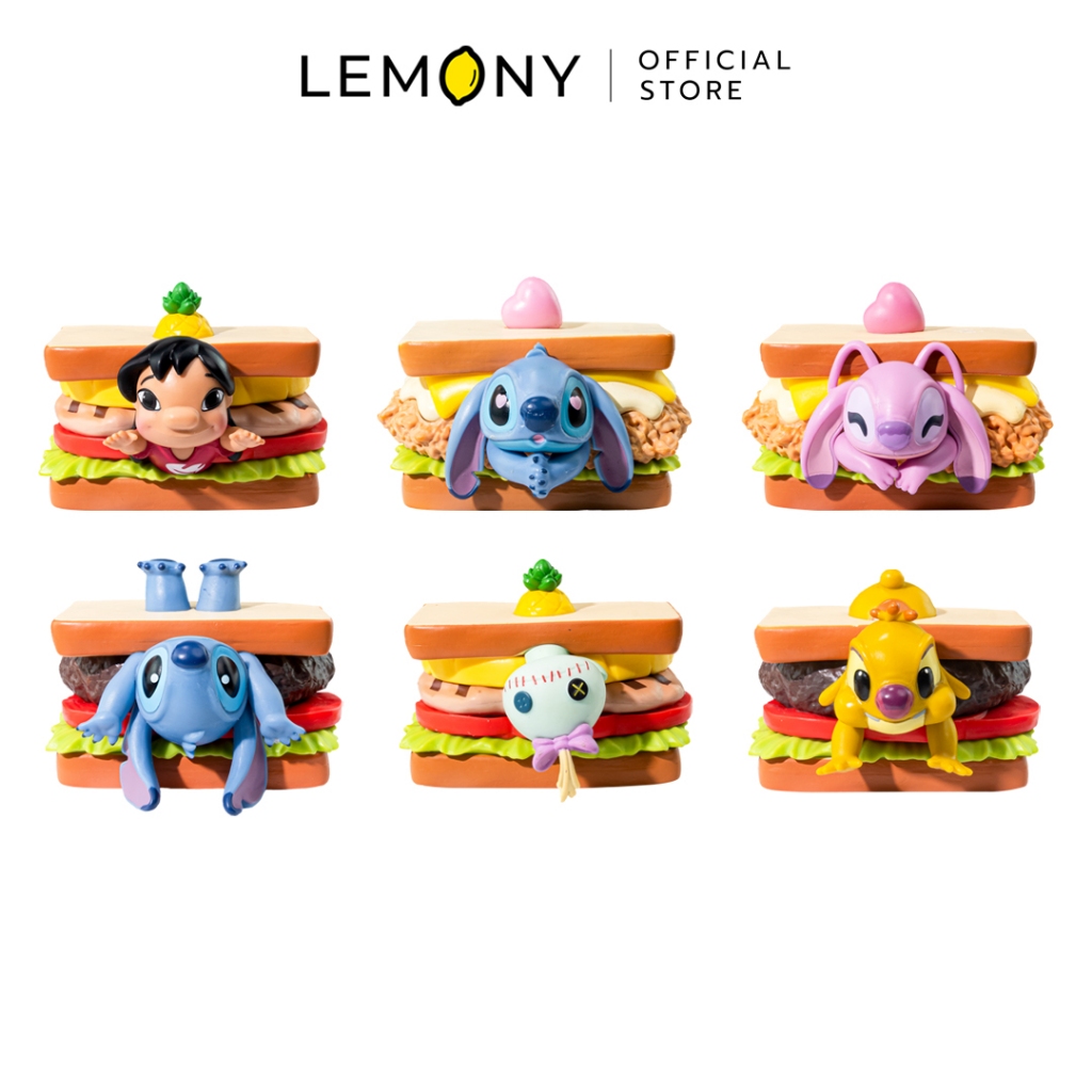LEMONY Disney Stitch Sandwich Stacker กล่องฟิกเกอร์ โมเดล ดิสนีย์ สติช ...