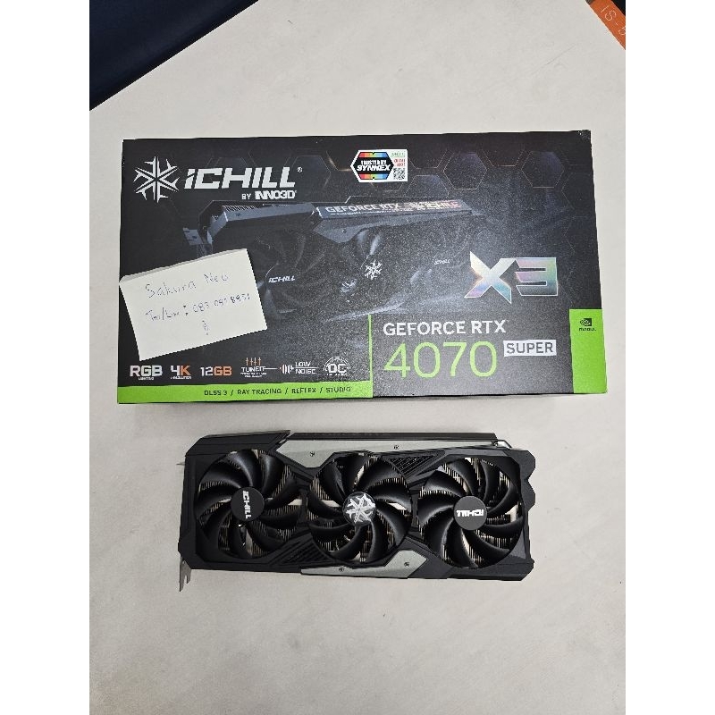 การ์ดจอ INNO3D RTX 4070 Super iCHILL 3 พัดลม ประกันถึง 8/08/2570 ...