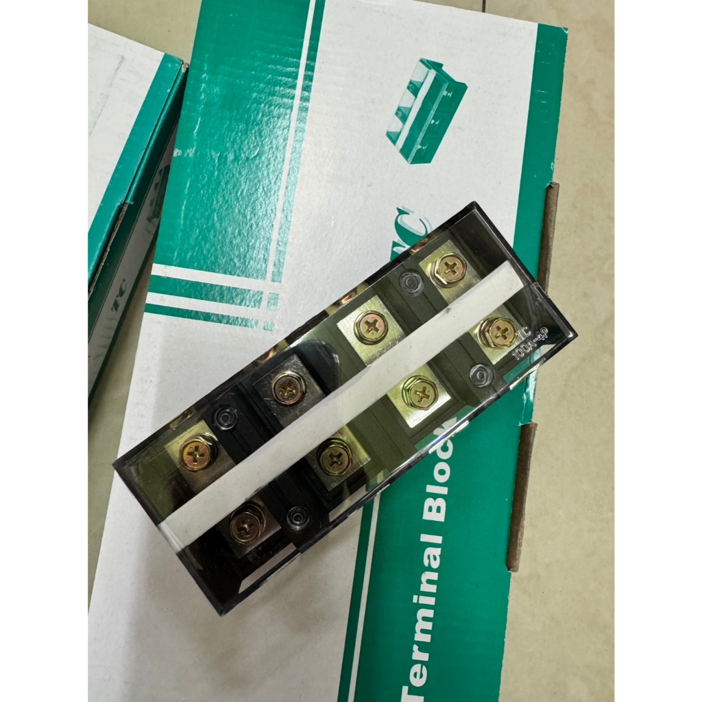 TC100A-4P TC-1004 เทอร์มินอล terminal ทนแอมป์สูง เทอร์มินอลบล็อก พร้อม ...