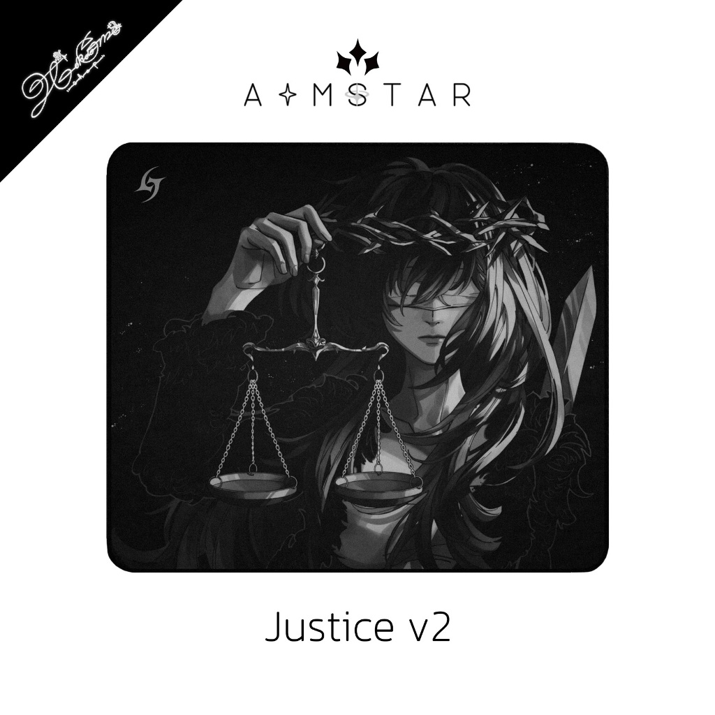 แผ่นรองเมาส์ LonelyStar mousepad Justice V.2 ( Soft ) (490*420*~4 mm ...