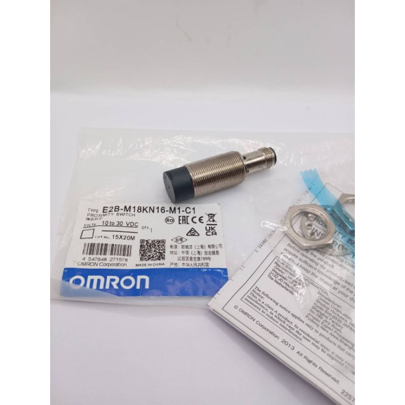 พร้อมส่ง! E2B-M18KN16-M1-C1 Proximity Sensors หัว M18 ระยะจับ 16mm NPN NO คอนเน็คเตอร์ 4PIN (M12 ...