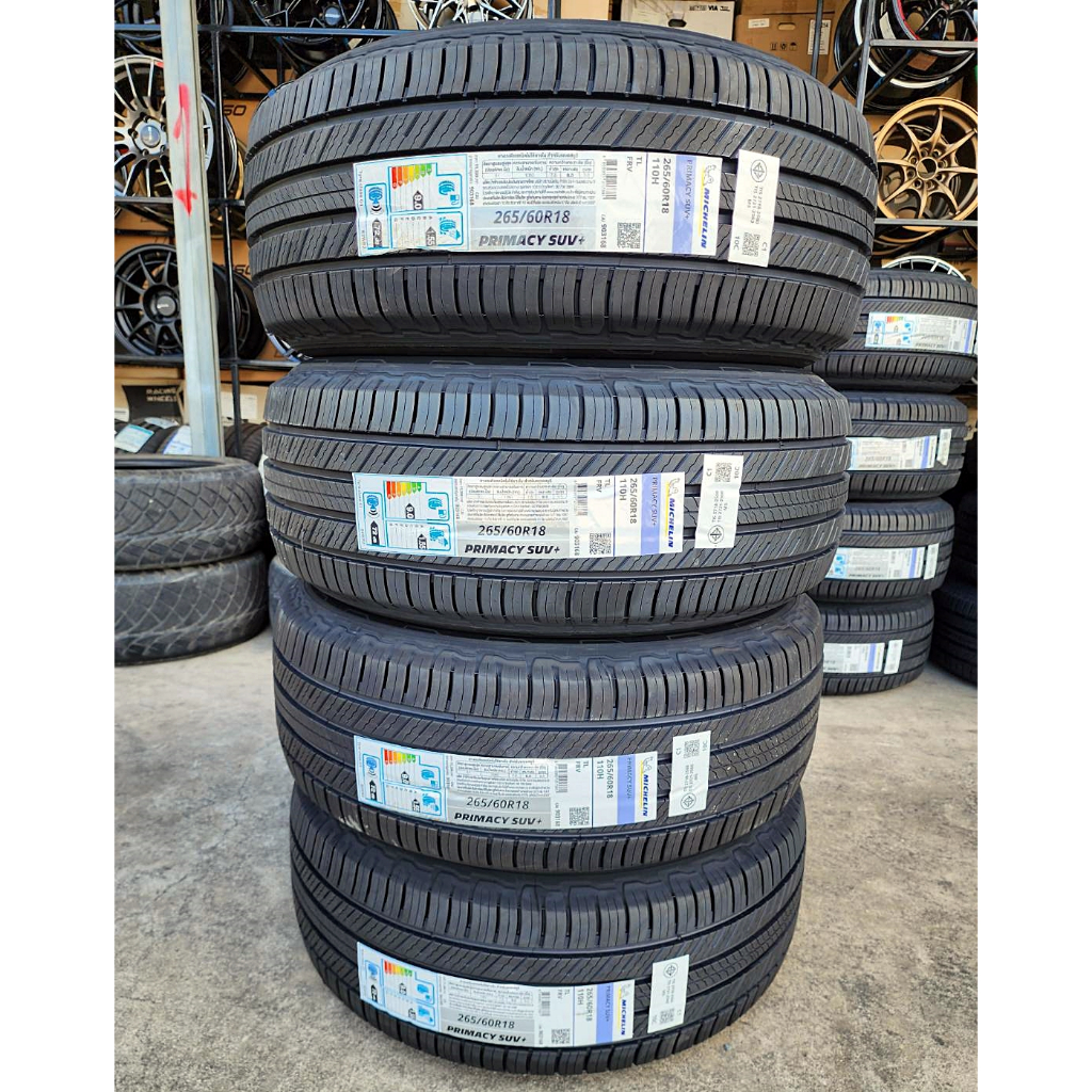 ยาง "#มิชลิน " Michelin Primacy SUV+ ผลิตไทย 265/60R18 *** ยางใหม่ ปลายปี 24 *** | Shopee Thailand