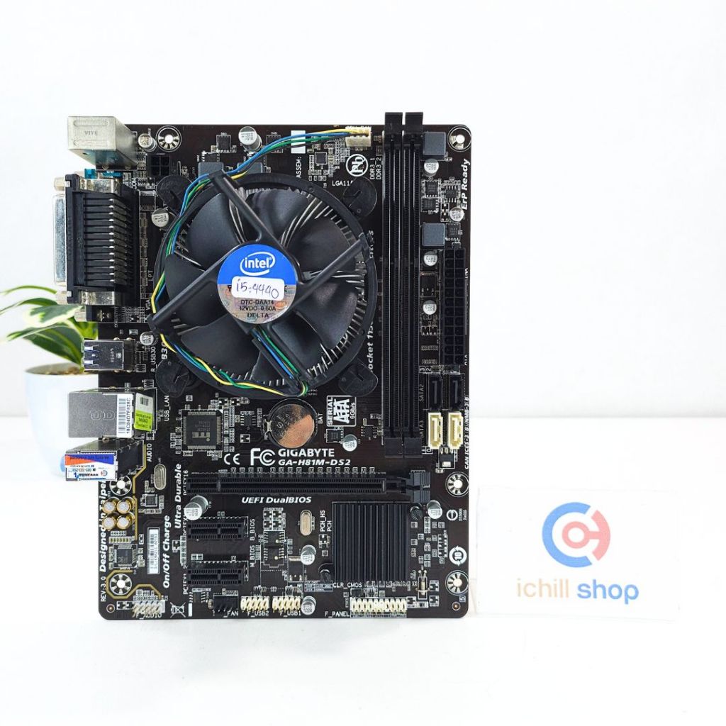 ชุดซีพียูพร้อมเมนบอร์ด CPU : INTEL CORE I5-4400 3.10GHz + MB : GIGABYTE ...