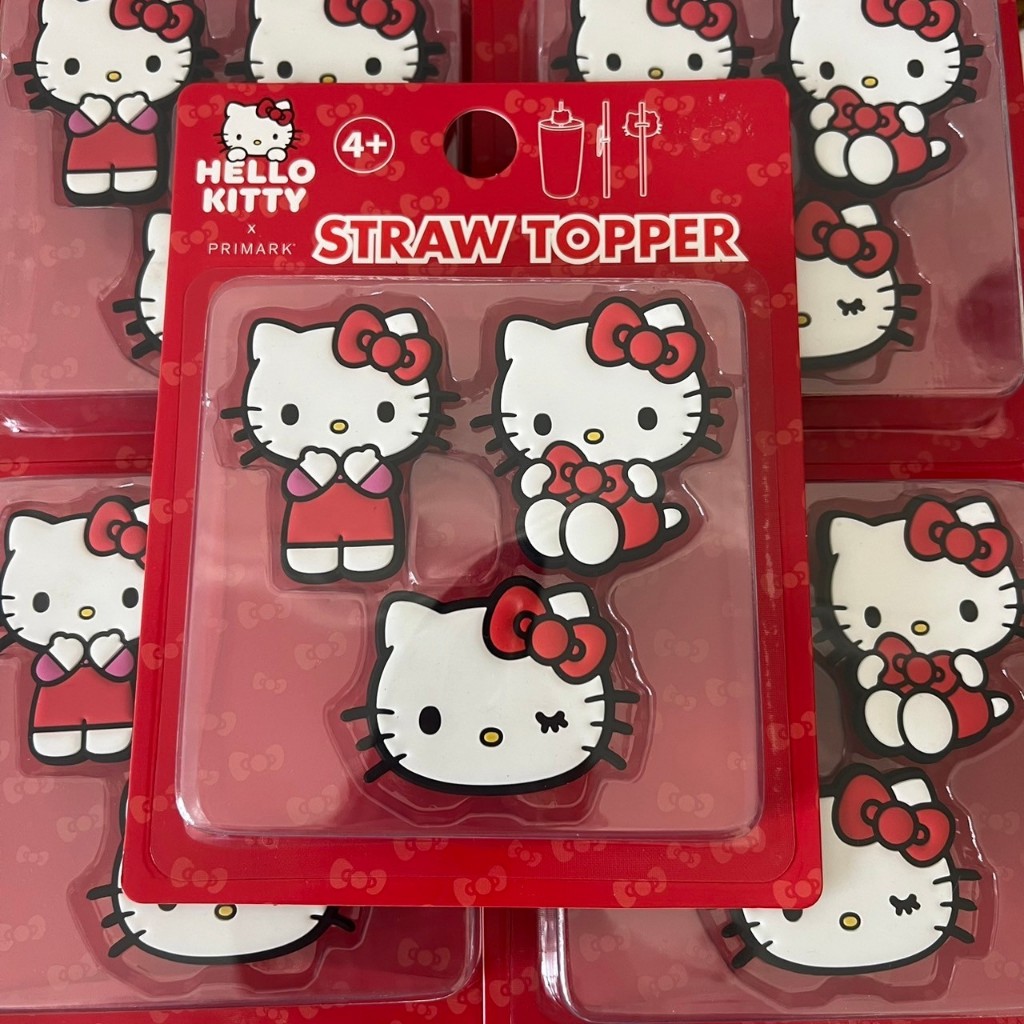 (พร้อมส่ง) Hello Kitty Straw Topper x Primark ท็อปเปอร์หลอด ลายคิตตี้ 1 ...