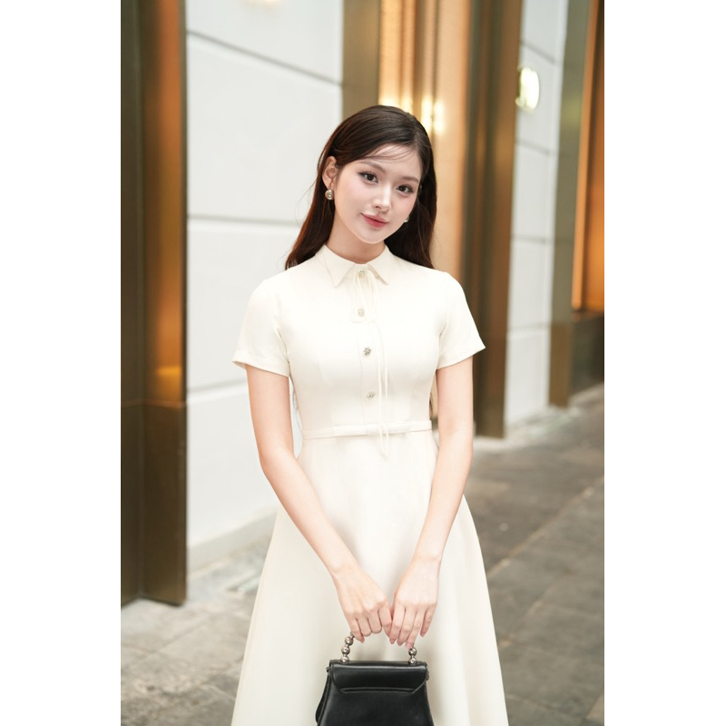 Capheny : Ivy dress with a bow tie | Shopee Thailand