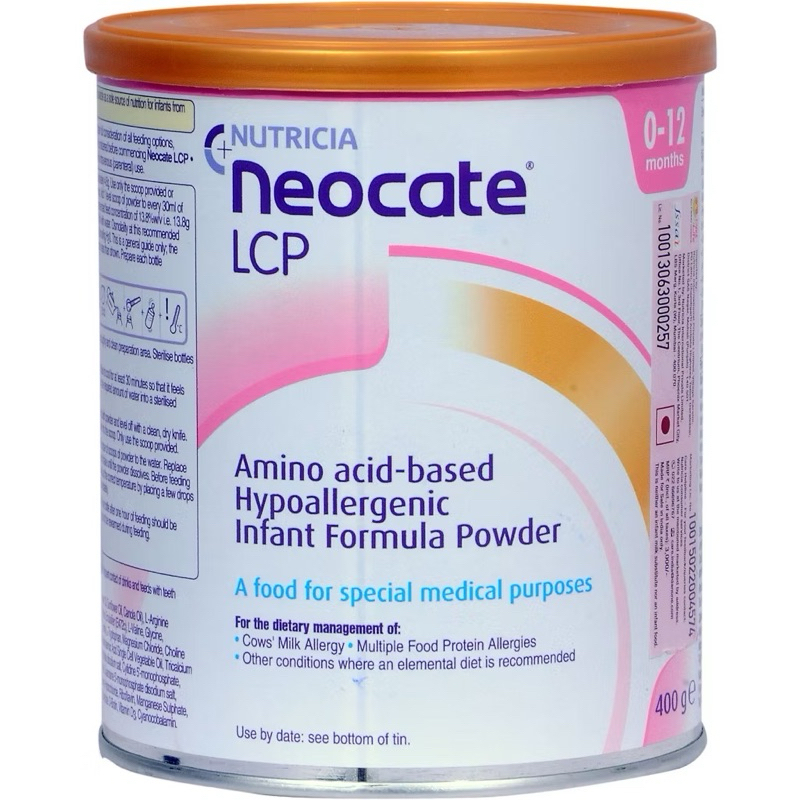 (exp 09/2025)Dumex Nutricia Neocate LCP นีโอเคท นีโอเคต LCP 400 กรัม ...