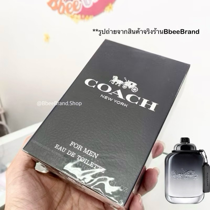 แท้💯Coach For Men Eau De Toilette 100 ml. น้ำหอมแนวกลิ่น Woody Aromatic สำหรับผู้ชาย | Shopee ...