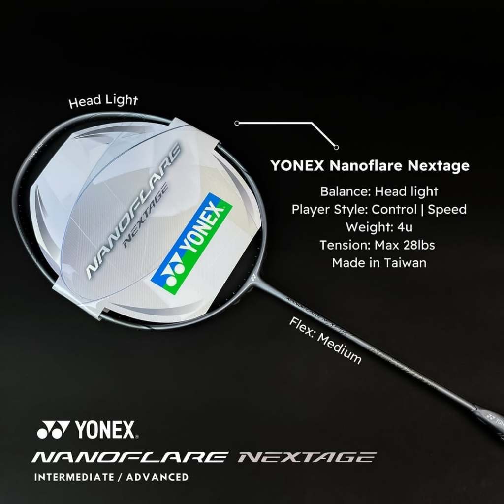 Yonex Nanoflare Nextage Dark Grey (4U/G5) CODE SP ไม้แบดมินตัน (สินค้าลิขสิทธิ์แท้ 100% ...