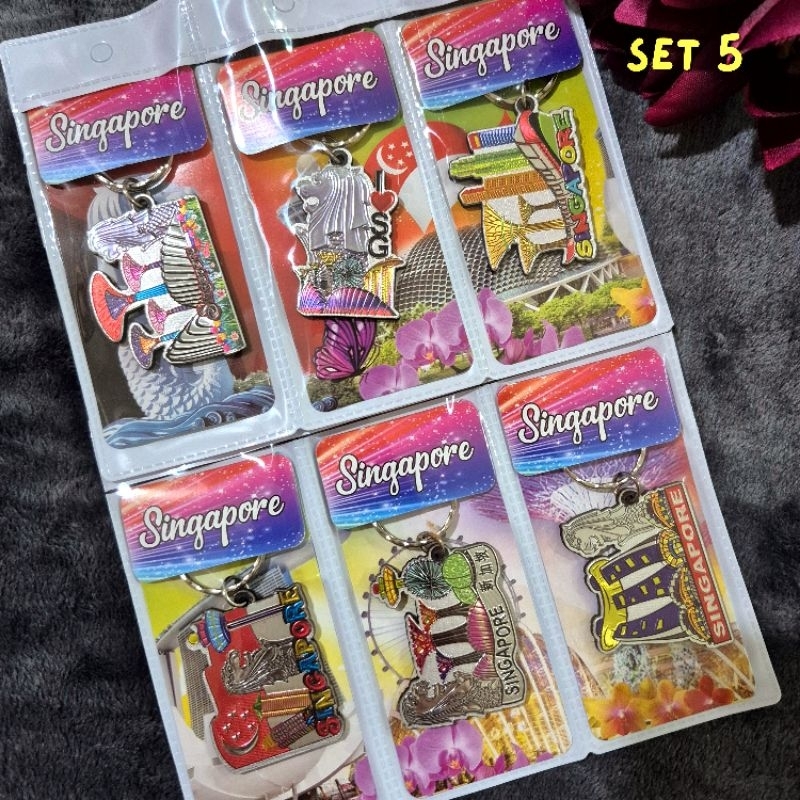 Merlion Singapore 🇸🇬 Keychain Set5 | Shopee Thailand