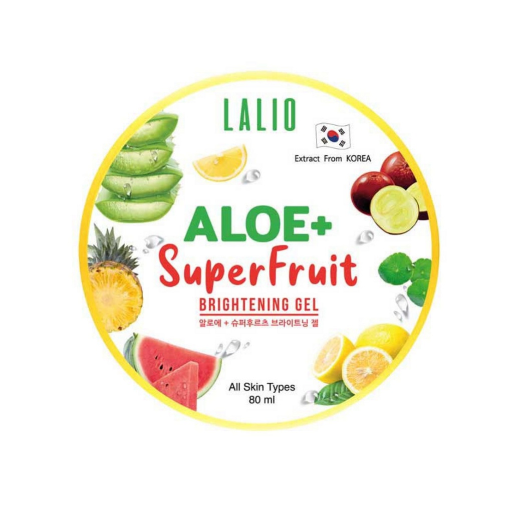 LALIO เจลบำรุงผิว ALOE PLUS SUPERFRUIT BRIGHTENING GEL 80 มล. 1 ชิ้น ...